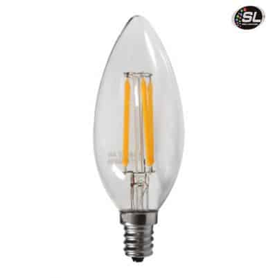 FOCO LED 4W TIPO VELA E12 COLOR BLANCO - LedsBeSolar