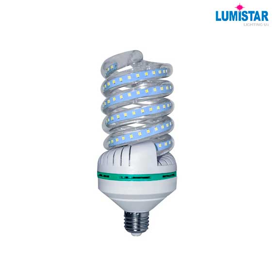 Foco LED Espiral de 24W Base E27 6500K Blanco Frío | LEDSBeSolar