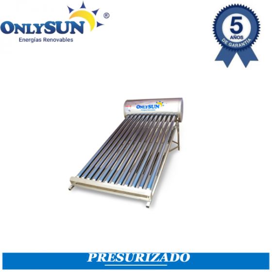 Calentador Solar Onlysun 12 Tubos 150 Litros alta Presión