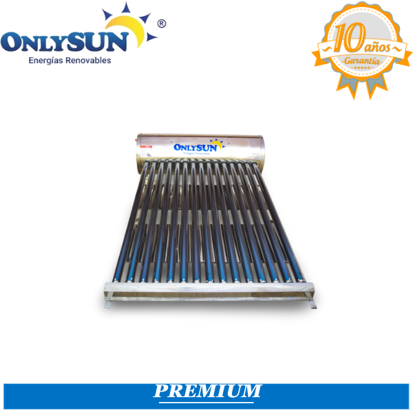 Calentador Solar OnlySun Premium 20 Tubos | Baja Presión | LedsBeSolar