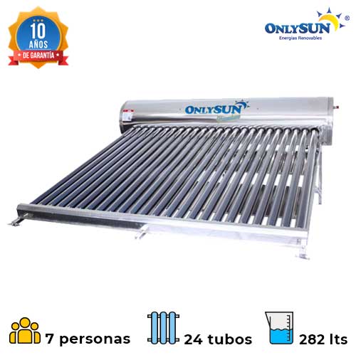 Calentador Solar Tlaloc 12 Tubos Baja Presión 150 Litros | LedsBeSolar