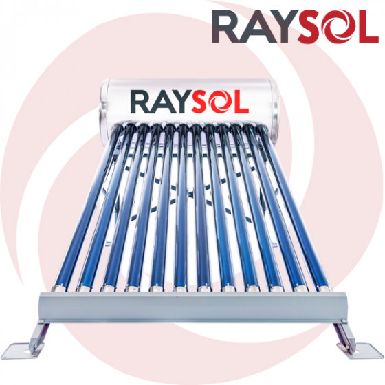 Calentador Solar Raysol 12 Tubos Baja Presión 135 Litros | LedsBeSolar