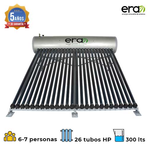 Calentador Solar Era 26 Tubos Alta Presión 300 Litros | LedsBeSolar