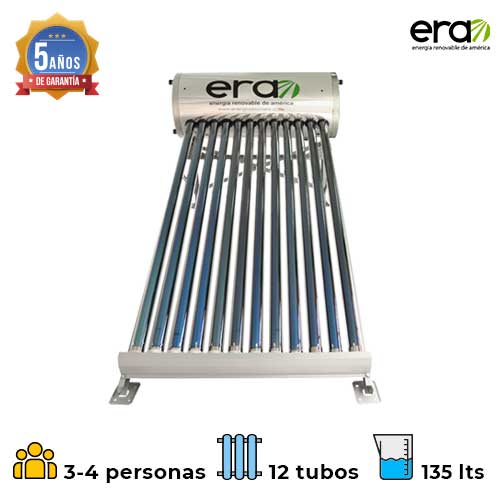 Calentador Solar Era 12 Tubos Baja Presión 135 Litros | LedsBeSolar