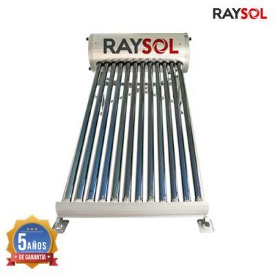 Calentador Solar Raysol 12 Tubos Baja Presión 135 Litros | LedsBeSolar