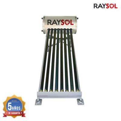 Calentador Solar Raysol 8 Tubos Baja Presión 95 Litros | LedsBeSolar