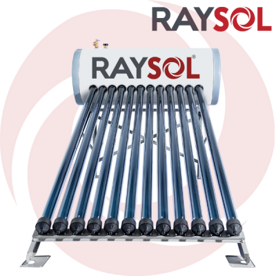 Calentador Solar Raysol 12 Tubos Alta Presión | LedsBeSolar